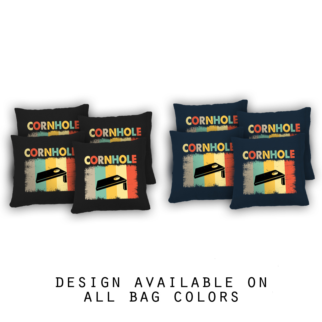 "Pastel Rainbow" Cornhole Bags - Set of 8 AJJ Cornhole
