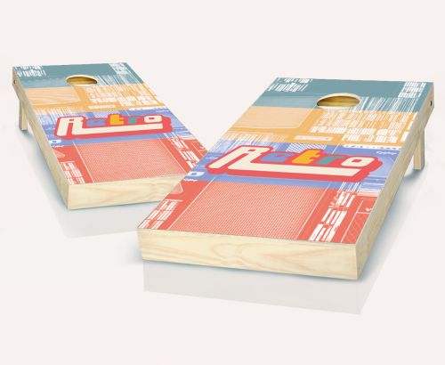 "Retro Design" Cornhole Set AJJ Cornhole