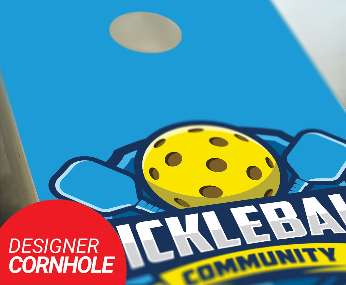 "Pickleball Community" Cornhole Set AJJ Cornhole